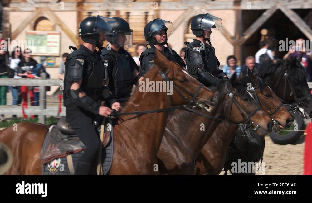Police horses crowd control Stock Videos & Footage - HD and 4K Video ...