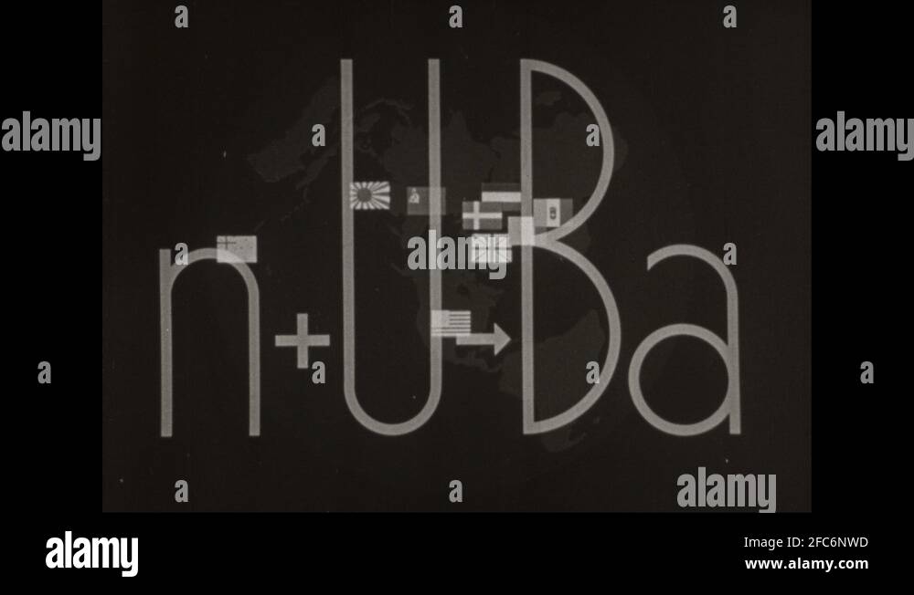 1940s: Scientific formula. Map highlights Nazi Germany. Elements. Map ...