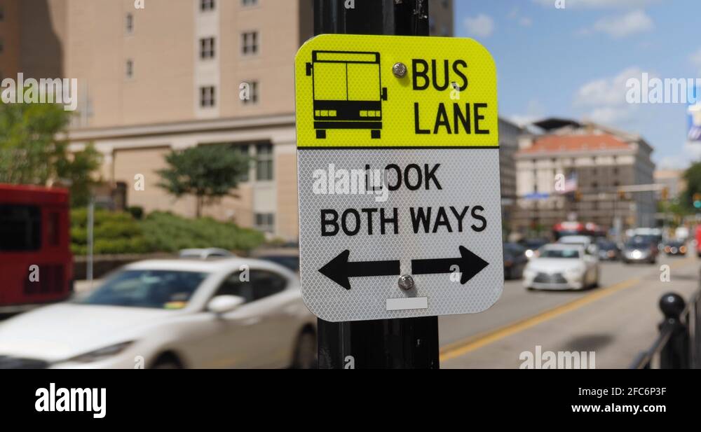 Bus lane sign Stock Videos & Footage - HD and 4K Video Clips - Alamy