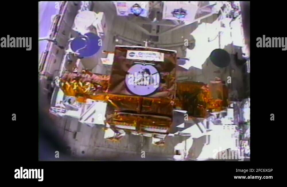 1990s: Space shuttle. Earth's surface. Robotic arm Stock Video Footage ...