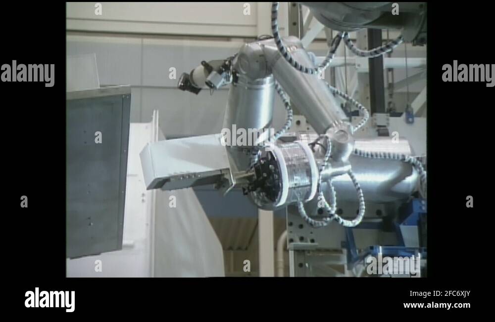 1990s: Robotic arm in lab. The text "Degrees of Freedom" moves across ...