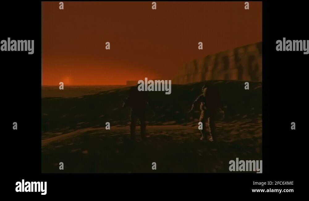 1990s: Animation. Astronauts on Mars. Space shuttle in orbit. Earth's ...