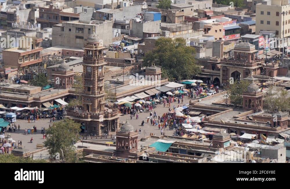 Ghanta ghar clock tower market Stock Videos & Footage - HD and 4K Video ...
