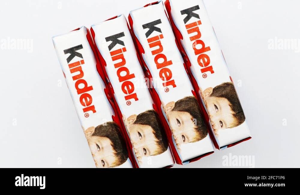Kinder Chocolate Bars. Kinder is a brand of products made in Italy by ...