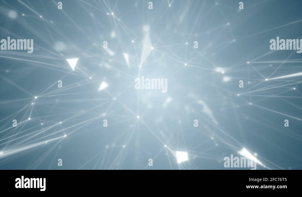 Abstract triangulation plexus with connections in space, background with Stock Video Footage - Alamy