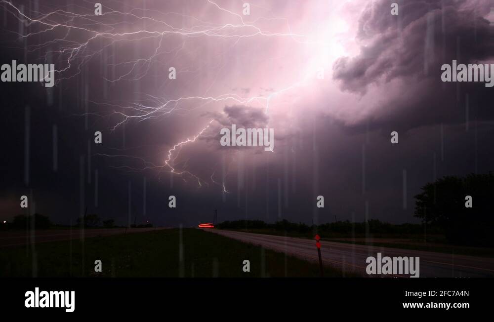 Lightning storm over road Stock Videos & Footage - HD and 4K Video ...