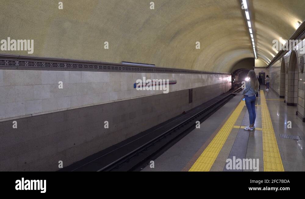 Almaty Subway Train 160 Stock Video Footage - Alamy