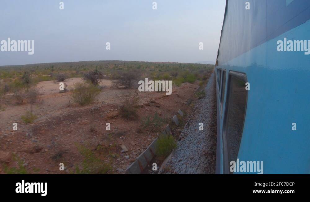 Train journey outside view indian train people at window Stock Video ...