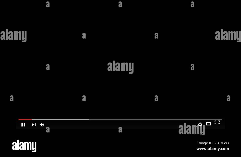 YouTube Player Animation. Motion Graphic Design in Social Media Stock ...