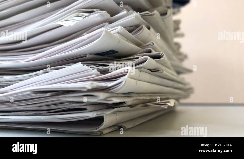 Pile of paper Stock Videos & Footage - HD and 4K Video Clips - Alamy