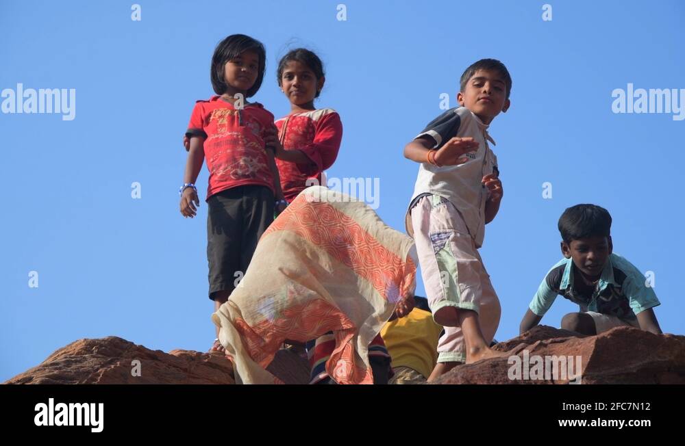 Rural indian village kids playing Stock Videos & Footage - HD and 4K ...