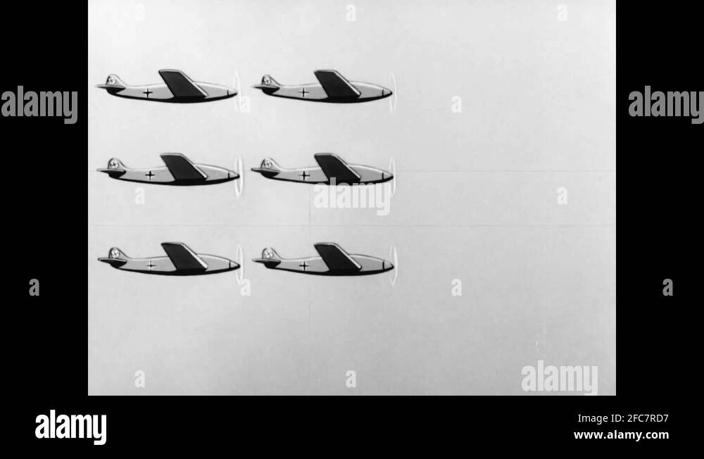 WW2 - Aircraft animation of modern german planes and old polish plane ...