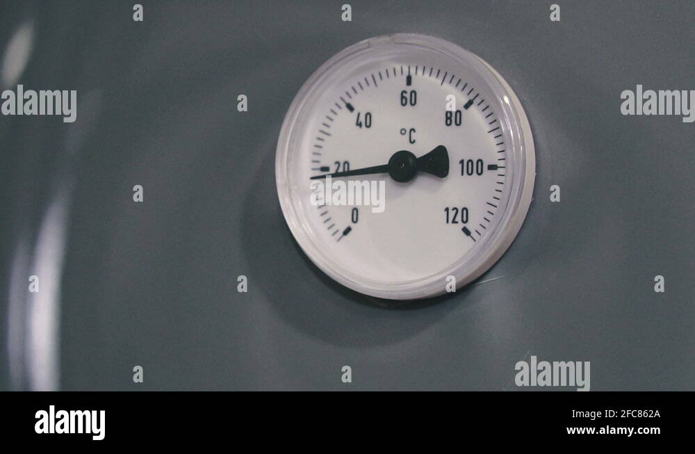 Temperature sensor in the boiler room. Temperature sensor in a boiler ...