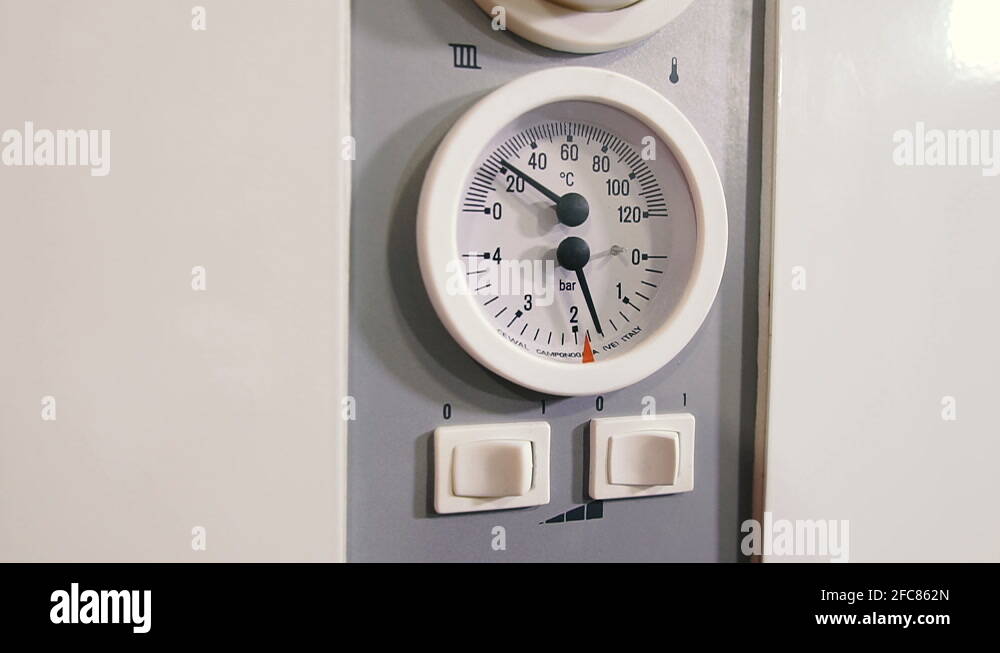 Temperature sensor in the boiler room. Temperature sensor in a boiler ...