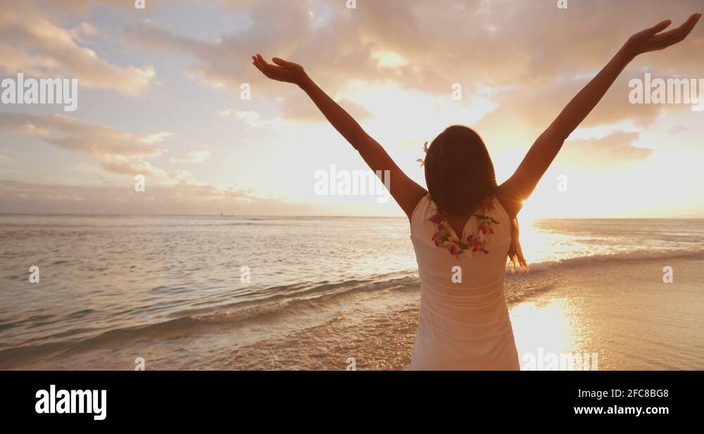 Woman arms outstretched sun Stock Videos & Footage - HD and 4K Video ...