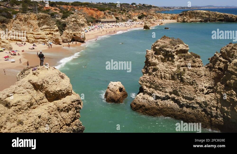 Albufeira rocks beach Stock Videos & Footage - HD and 4K Video Clips ...