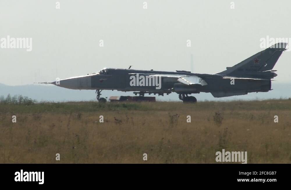 Sukhoi Su-24 (NATO : Fencer) - Aircraft is taxiing to runway for ...