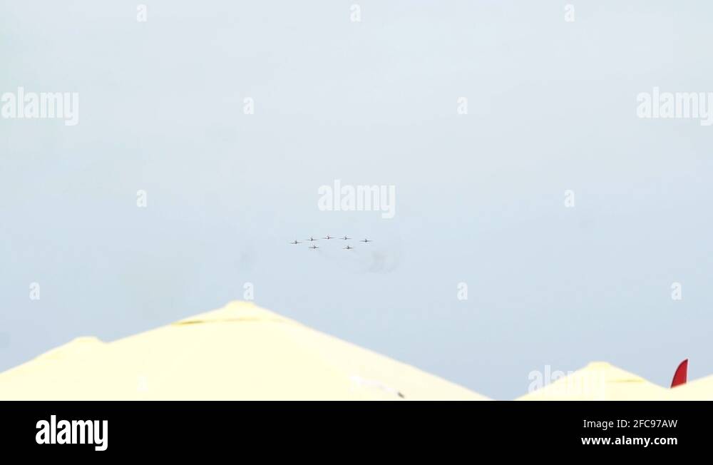 Jet planes of Royal Saudi Air Force aerobatic team Saudi Hawks ...