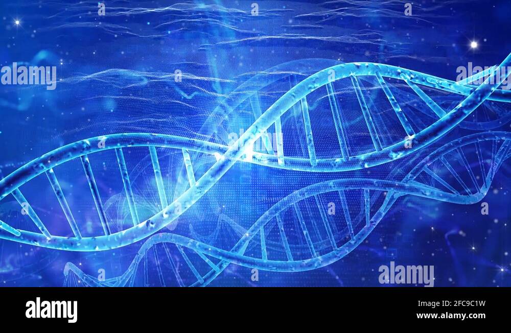 DNA double helix background Stock Video Footage - Alamy