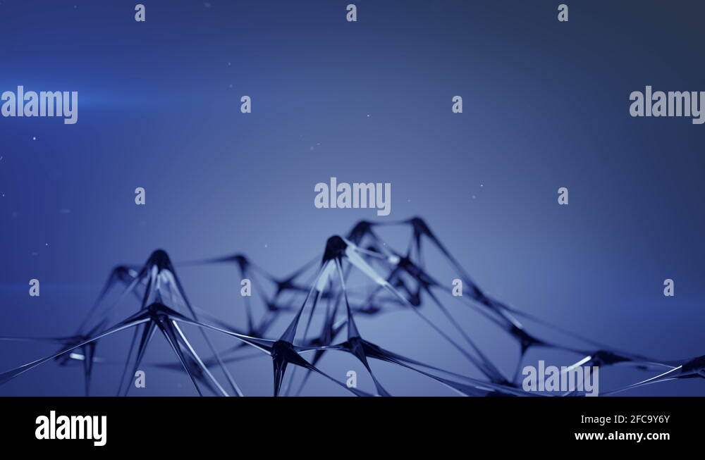 Futuristic glass microstructure 3D render loopable animation 4k UHD ...