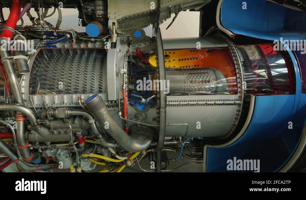Cross section detail airplane turbine Stock Videos & Footage - HD and ...