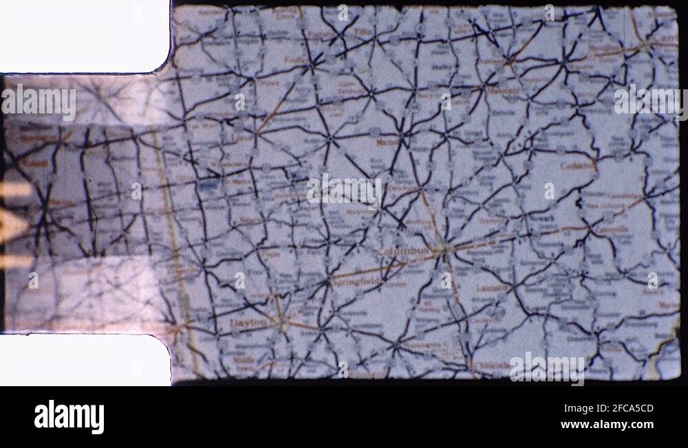 Vintage highway map Stock Videos & Footage - HD and 4K Video Clips - Alamy