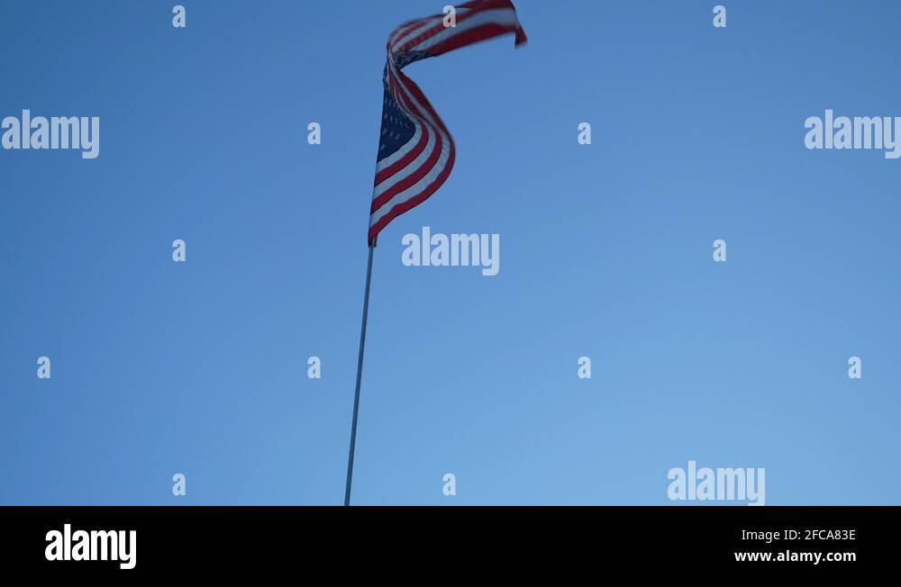 Lowering the american flag Stock Videos & Footage - HD and 4K Video ...