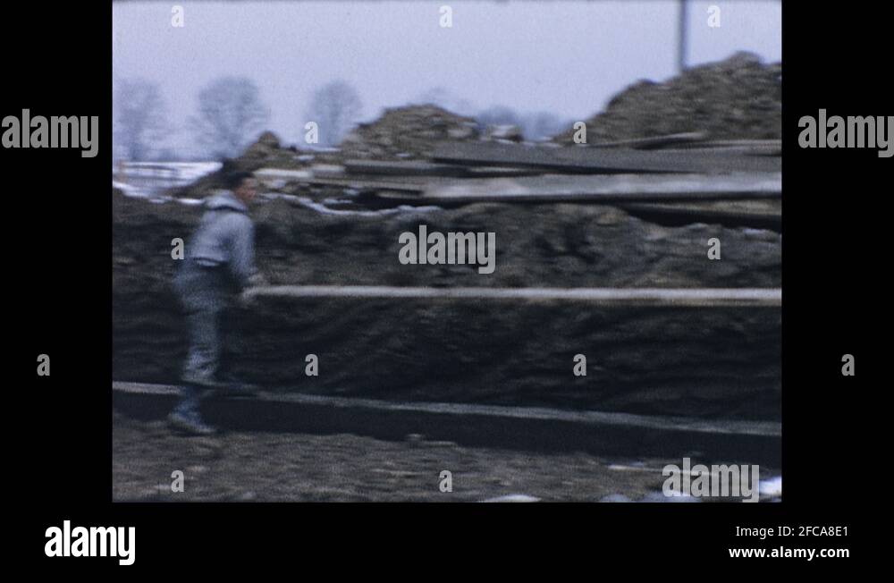1960s Labor Laborers CONSTRUCTION SITE Work Boards Vintage Film Home ...