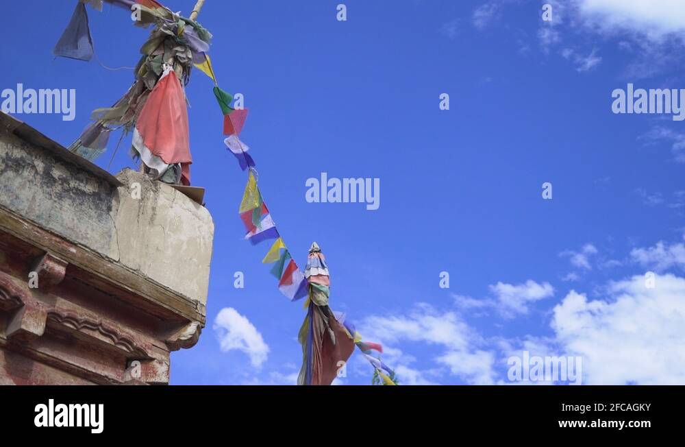 Tibetan wind prayer flags Stock Videos & Footage - HD and 4K Video ...