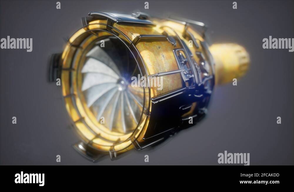 jet engine turbine parts Stock Video Footage - Alamy