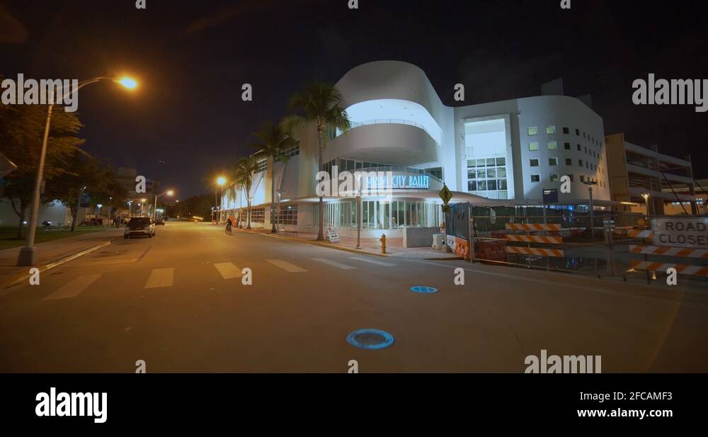 Miami City Ballet under renovation circa 2019 night motion gimbal ...