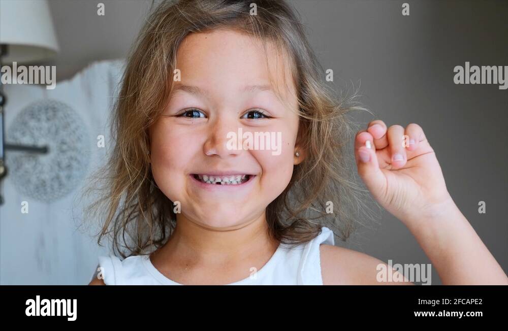 Portrait smiling little girl tooth Stock Videos & Footage - HD and 4K ...