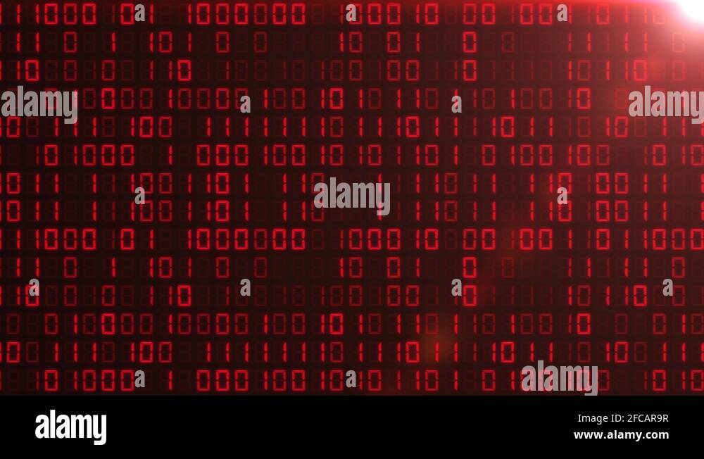 Loopable binary code background animation Stock Video Footage - Alamy