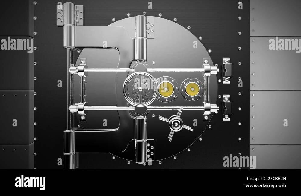 Bank Vault opens to reveal a British Pound Symbol Stock Video Footage ...