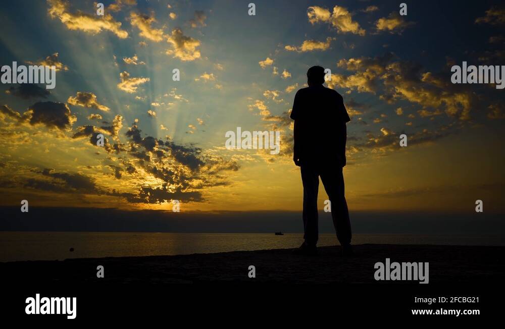 Sunrise people silhouette standing Stock Videos & Footage - HD and 4K ...