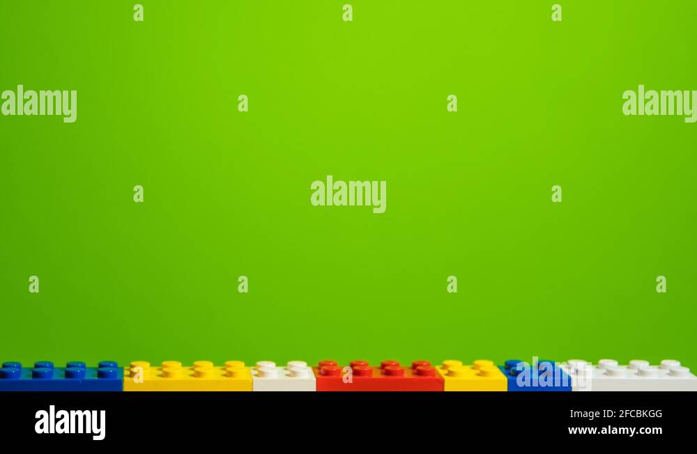 Stop motion transition with legos, with green screen in the background ...