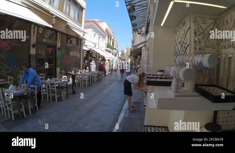 Athens greece sidewalk cafe Stock Videos & Footage - HD and 4K Video ...