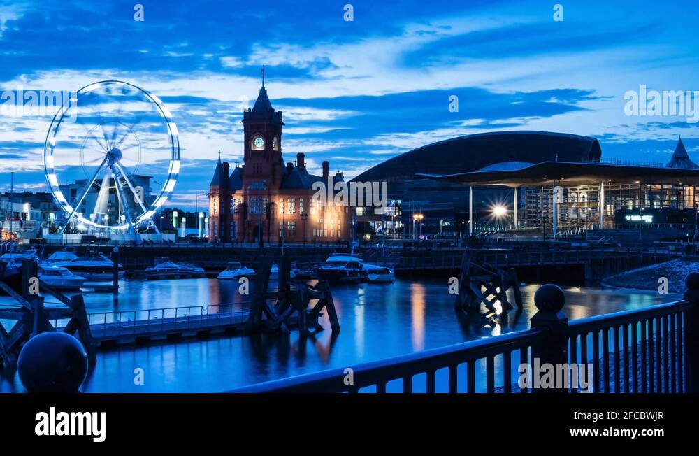 Cardiff bay night cardiff wales Stock Videos & Footage - HD and 4K ...