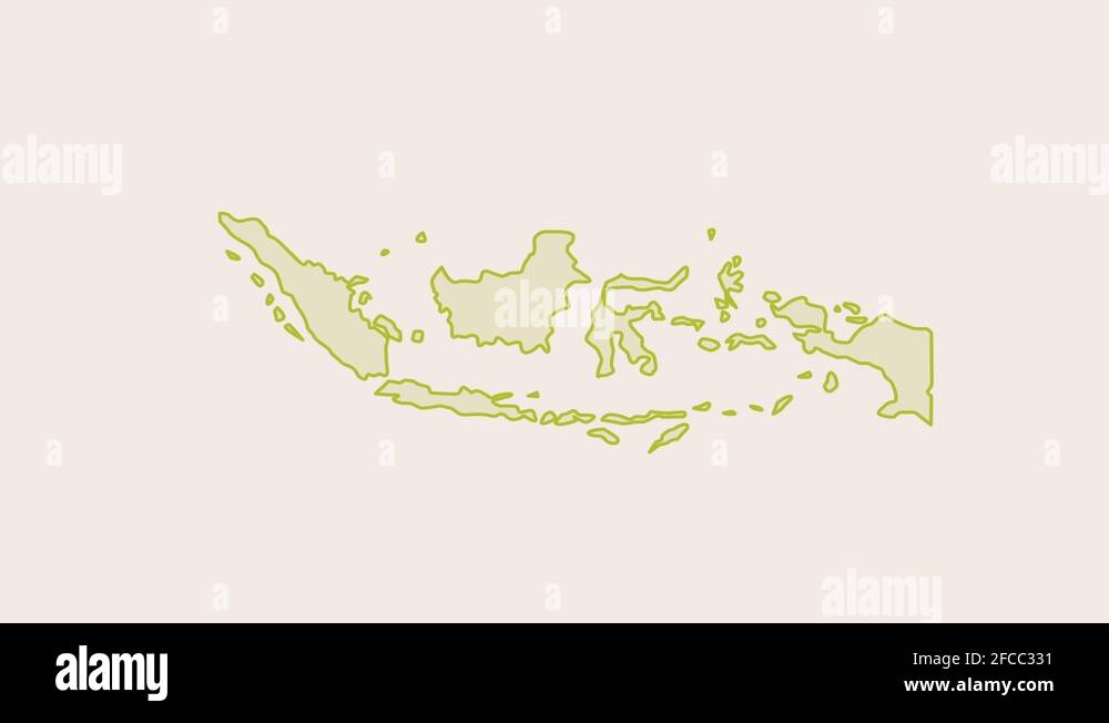 Map of indonesia isolated Stock Videos & Footage - HD and 4K Video ...