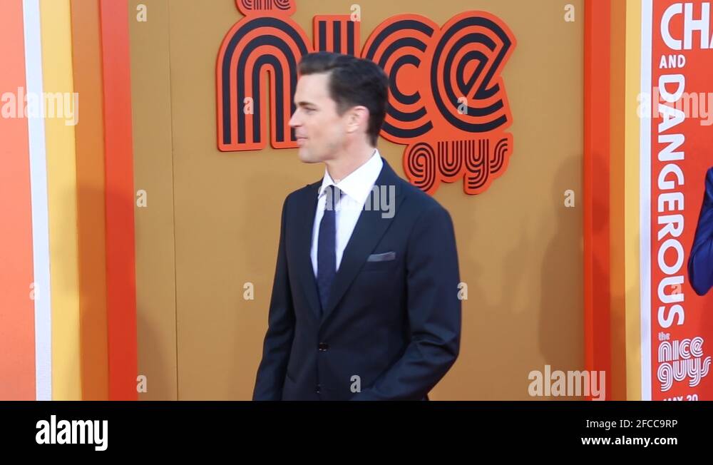 Matt Bomer and Simon Halls at the Los Angeles premiere of 'The Nice ...