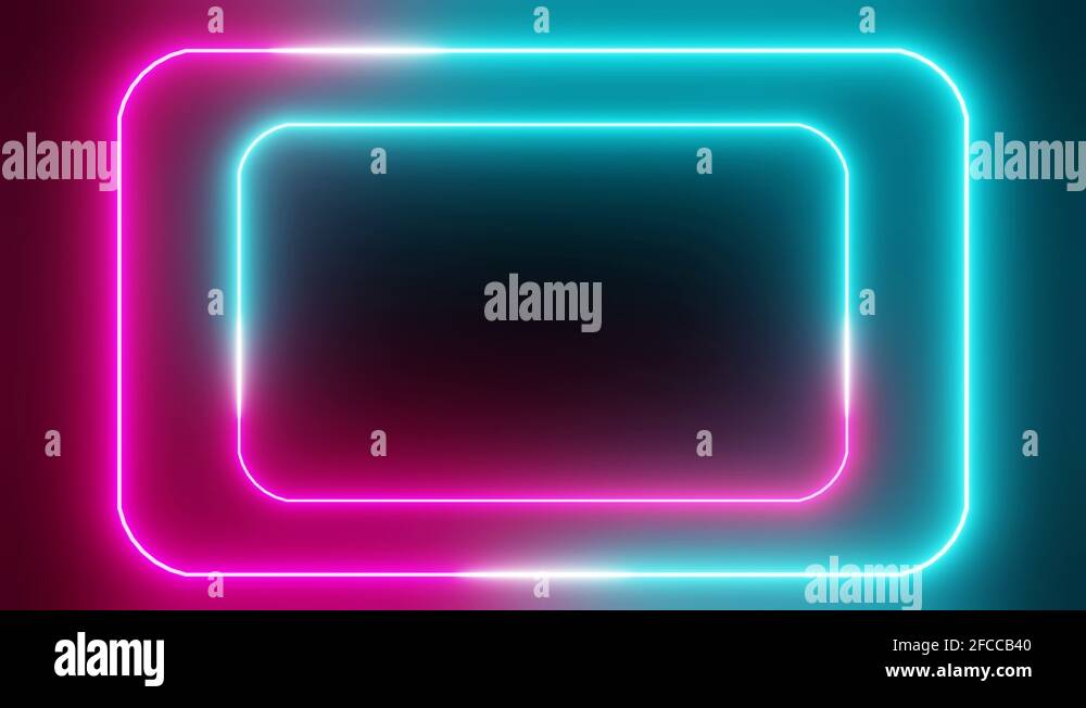 Animated box shapes 4K loop.Abstract neon glow color 4K moving Stock ...