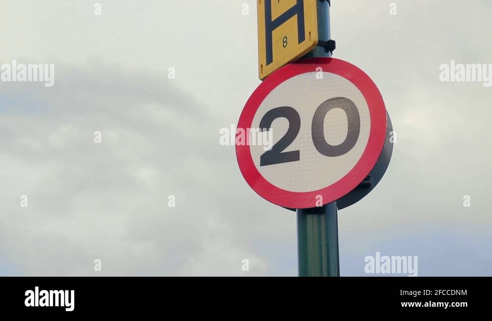 20 mph road sign uk Stock Videos & Footage - HD and 4K Video Clips - Alamy