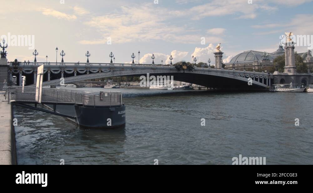Pont Alexandre III, the famous Deck Arch Bridge crossing the River ...