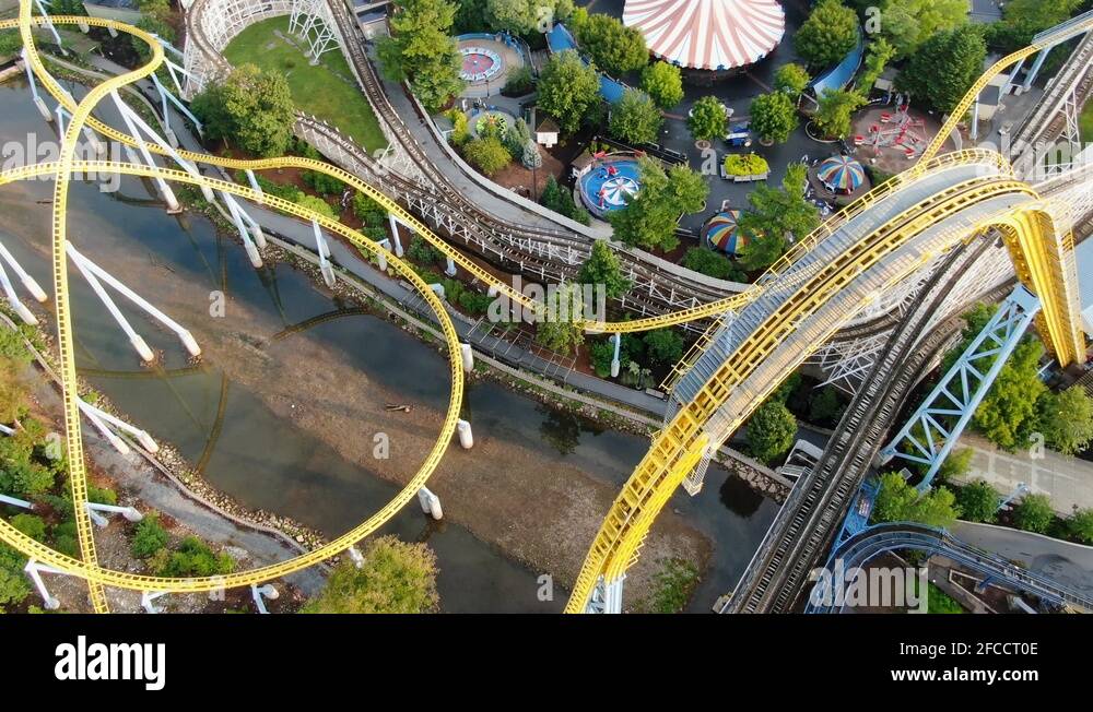 Steel roller coaster Stock Videos & Footage - HD and 4K Video Clips - Alamy