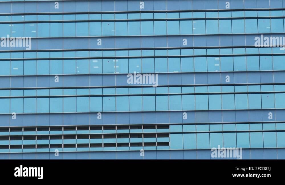 Contemporary facade glass high office building skyscraper tall window ...
