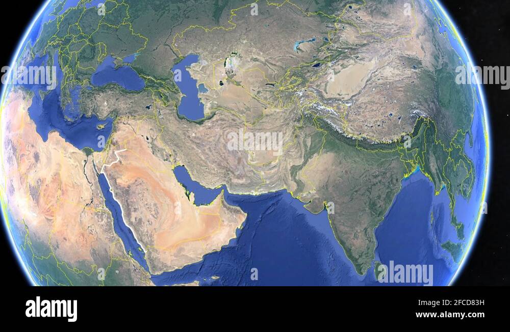 Saudi Arabia Flag and map animation Stock Video Footage - Alamy