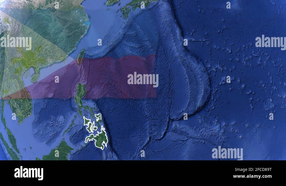 Philippines Flag and map animation Stock Video Footage - Alamy