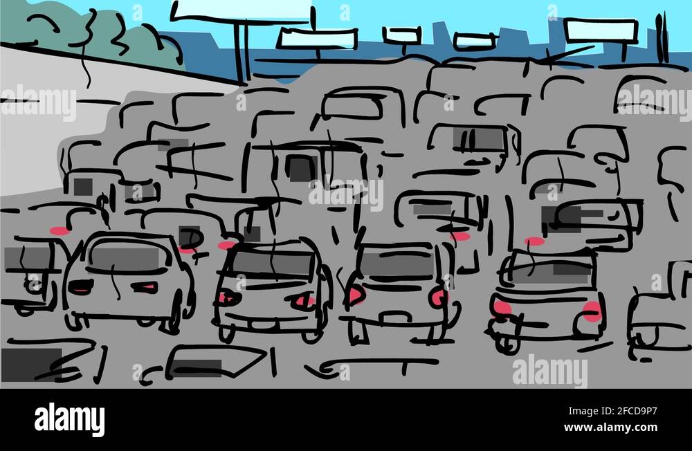 Traffic Jam Drawing Competition at Amelia Valentine blog