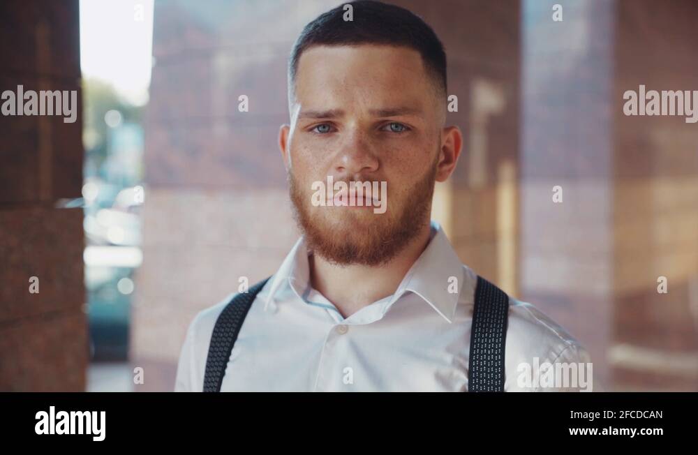 Man serious portrait eye contact Stock Videos & Footage - HD and 4K ...