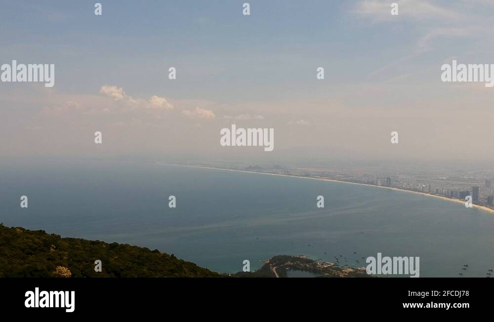 A breathtaking view of Da Nang City, it's beautiful beaches and skyline ...